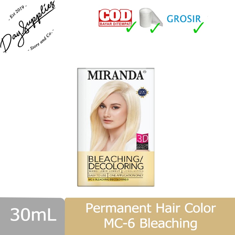 Jual Miranda Premium MC-6 (Bleaching / Decoloring) Permanent Hair Color / Cat Rambut Profesional ...