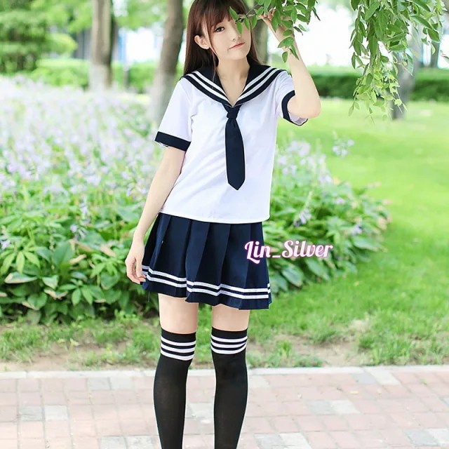 Jual Kostum Seragam Cosplay Pelajar Siswi Murid Jepang Set | Shopee ...
