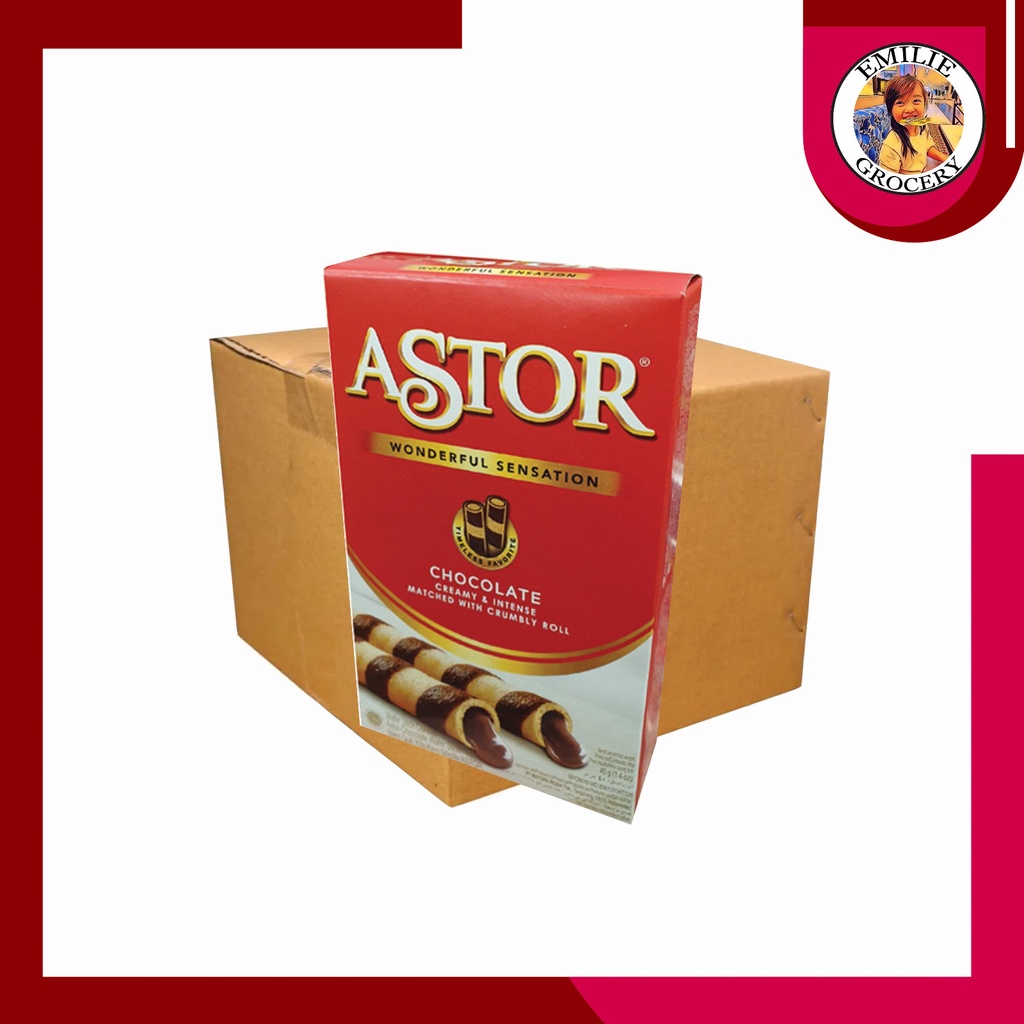 Jual Astor Wafer Stick Coklat Chocolate Kotak Box 40gr 40gram 40 gram | Shopee Indonesia