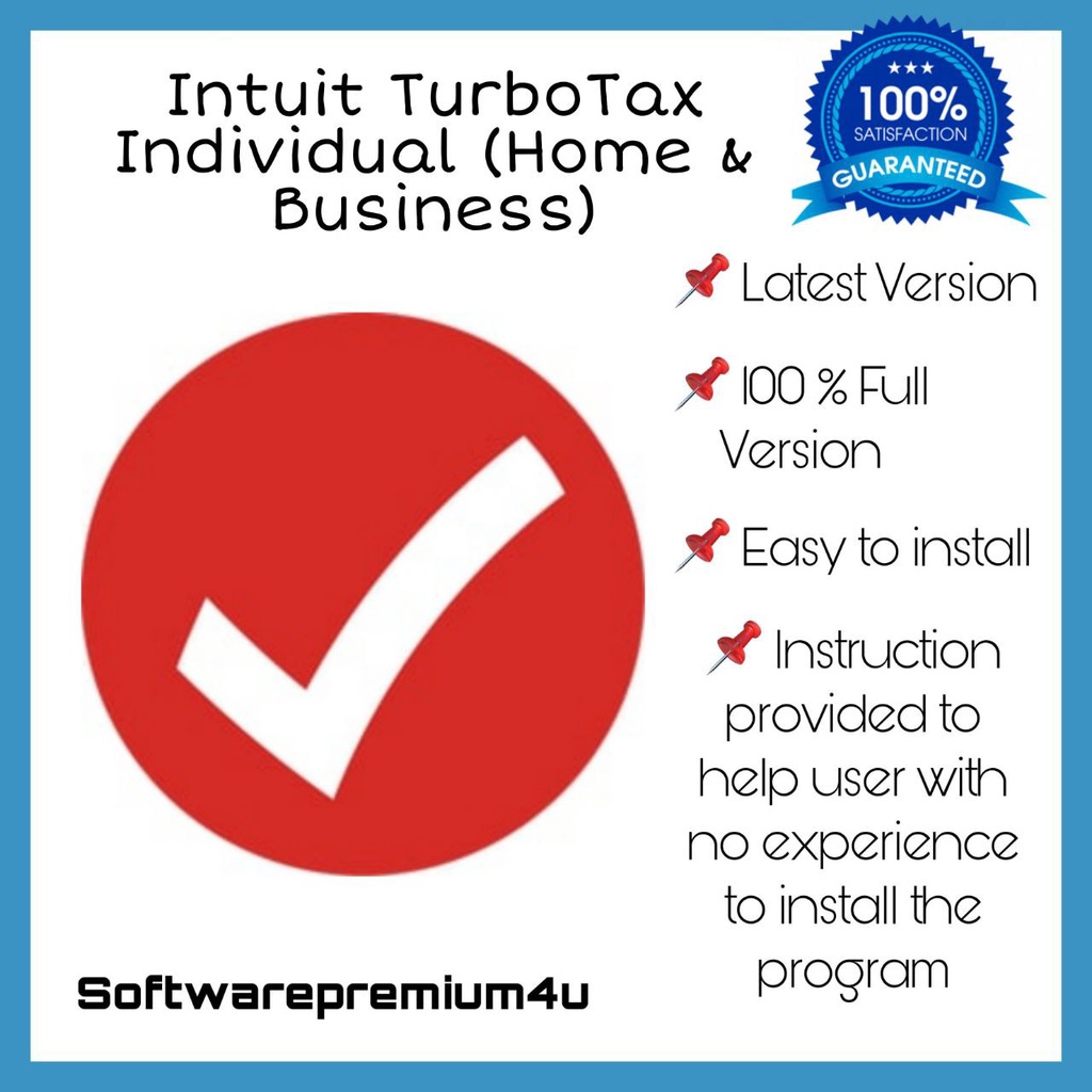 Jual Intuit Quicken @ Intuit TurboTax Individual 2021 Home & Business ...