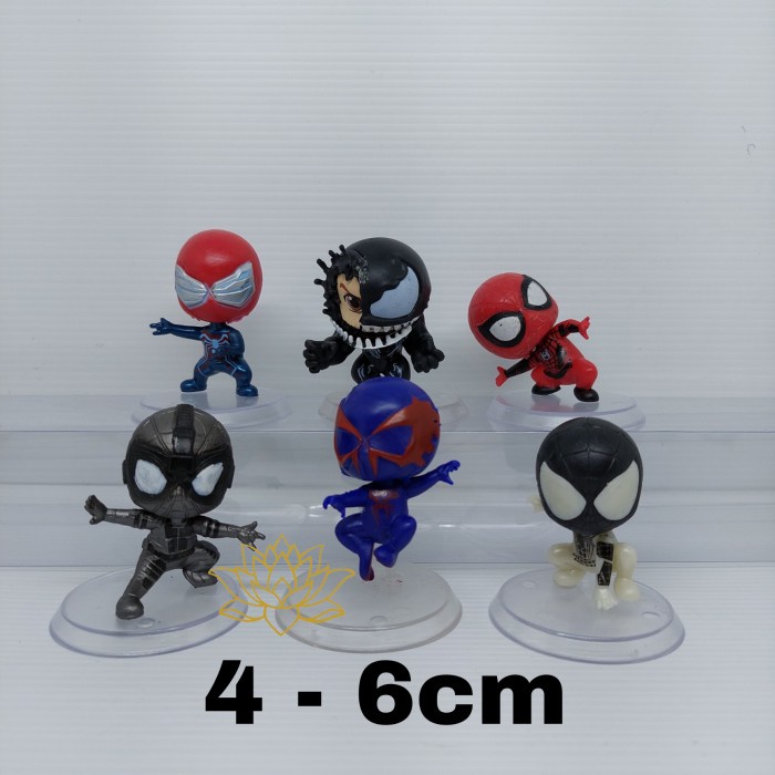 Jual Cake Topper Figure DC Chibi Spiderman Chibi - SP TTK kuning ...