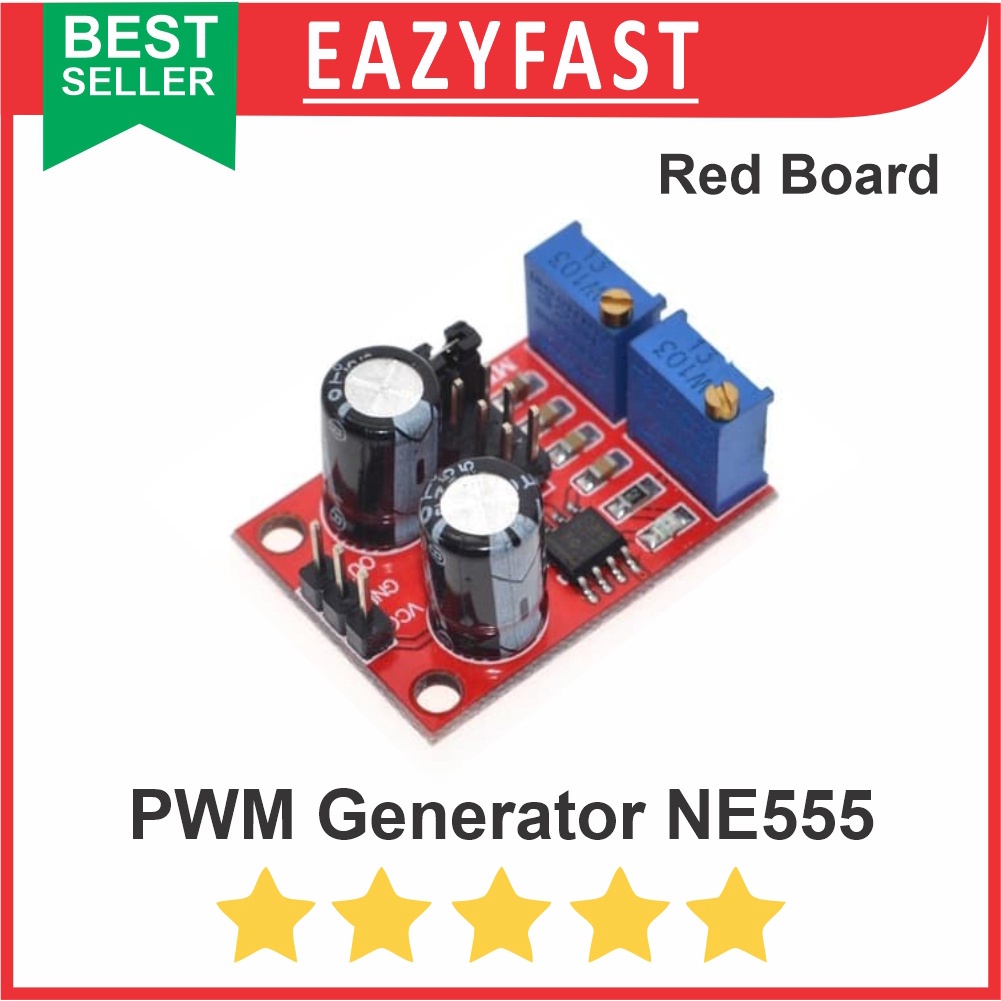 Jual NE555 Pulse Generator Frequency Duty Cycle PWM Square TImer Module ...