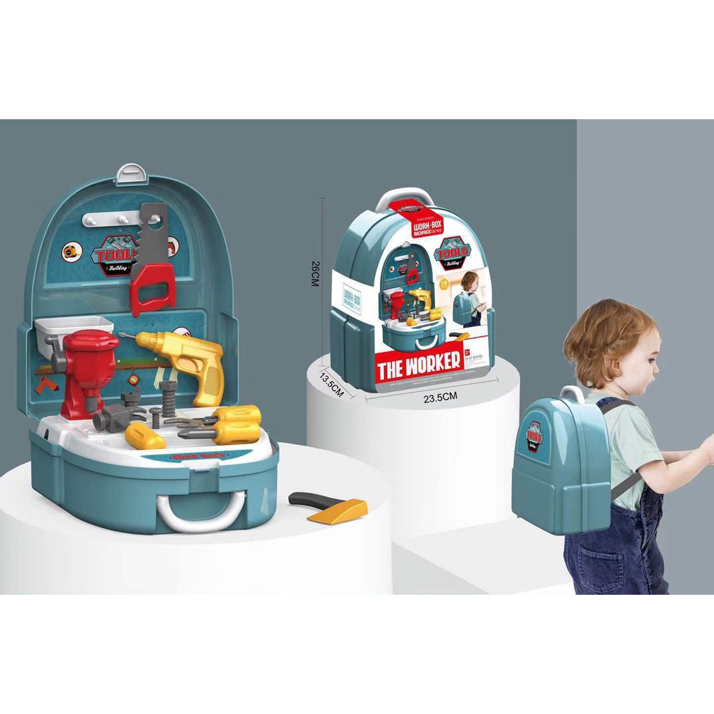 Jual Mainan Alat Pertukangan Tool Set Little Worker 7F704 Mainan Anak ...