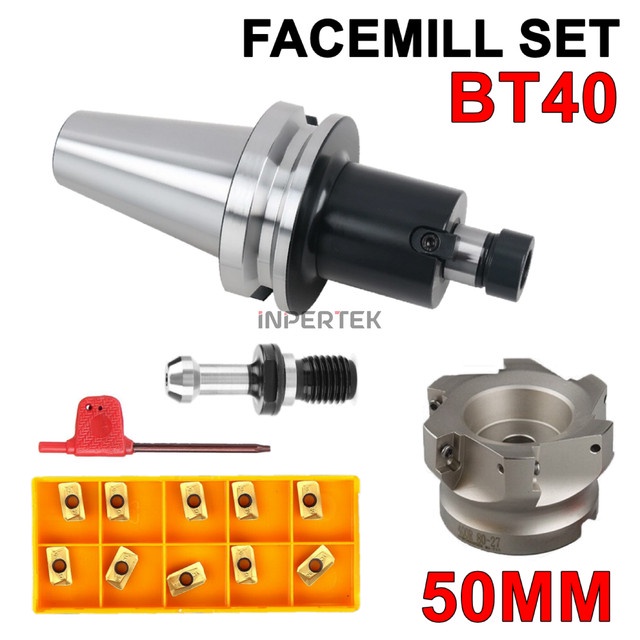 Jual Paket Arbor Set BT40 FMB22 Facemill 50mm Insert APMT 11/16 Holder ...