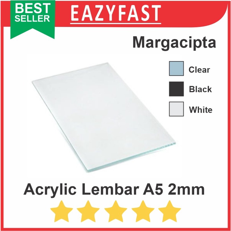 Jual Akrilik A5 2mm Bening Hitam Putih Susu Potongan Lembaran Acrylic ...