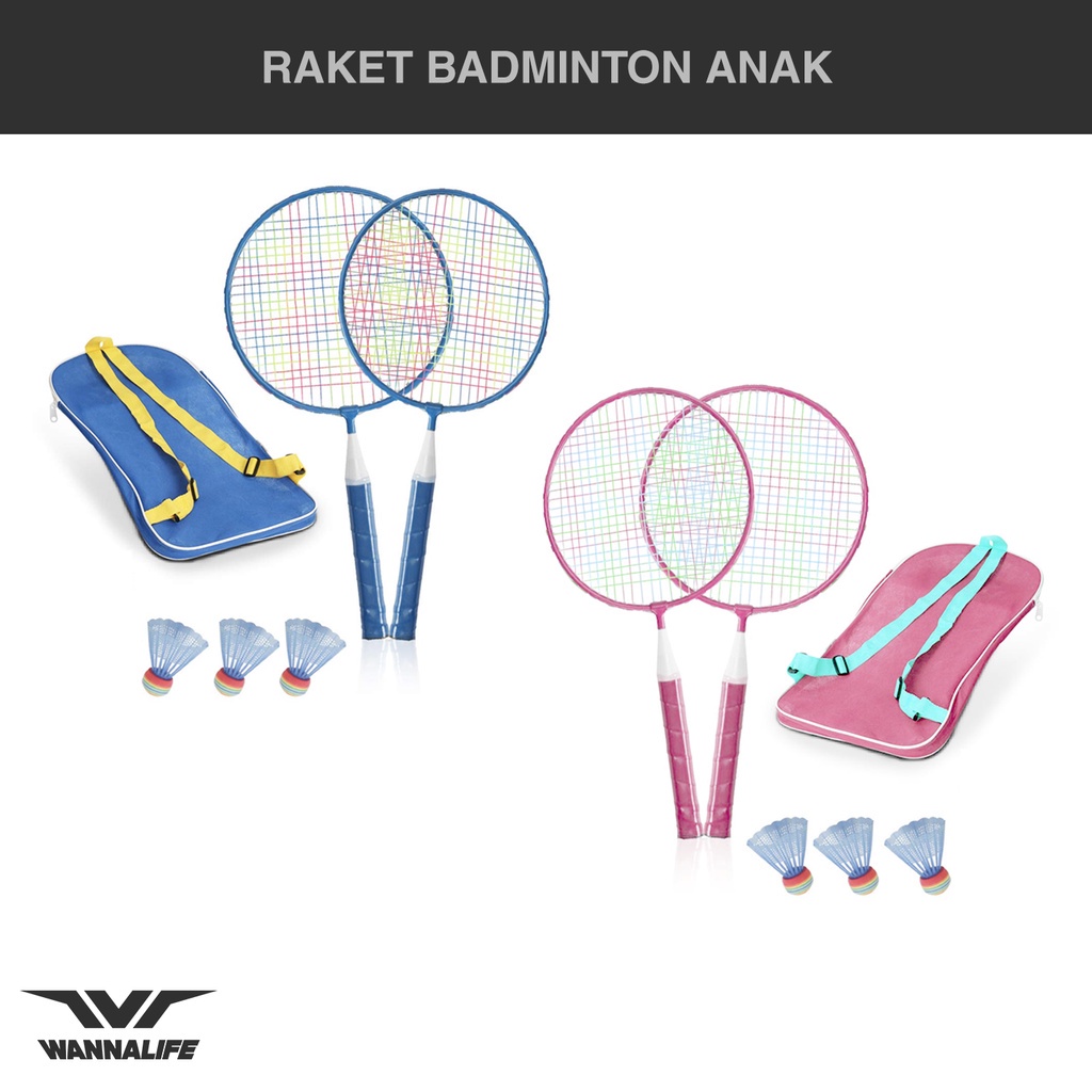 Jual Raket Badminton Anak Wannafit | Bulutangkis Bulu Tangkis Mini Laki ...