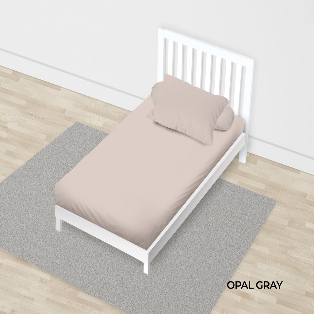 Jual CALIFORNIA Sprei Single Full Fitted Polos Emboss 120x200 Opal Gray | Shopee Indonesia