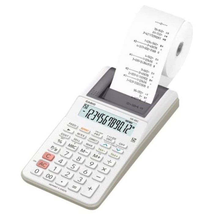 Jual PAKET CASIO HR-8TM + BATERAI KALKULATOR / CALCULATOR PRINTING ...