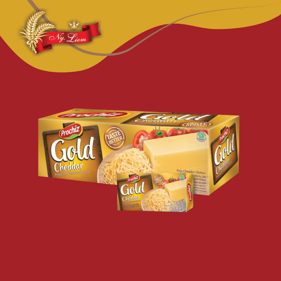Jual PROCHIZ Gold Cheddar Cheese 160 gram | Shopee Indonesia