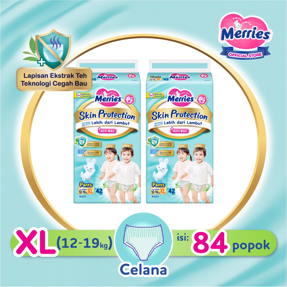 Jual Merries Skin Protection Popok bayi Celana XL 42 - Perlengkapan ...