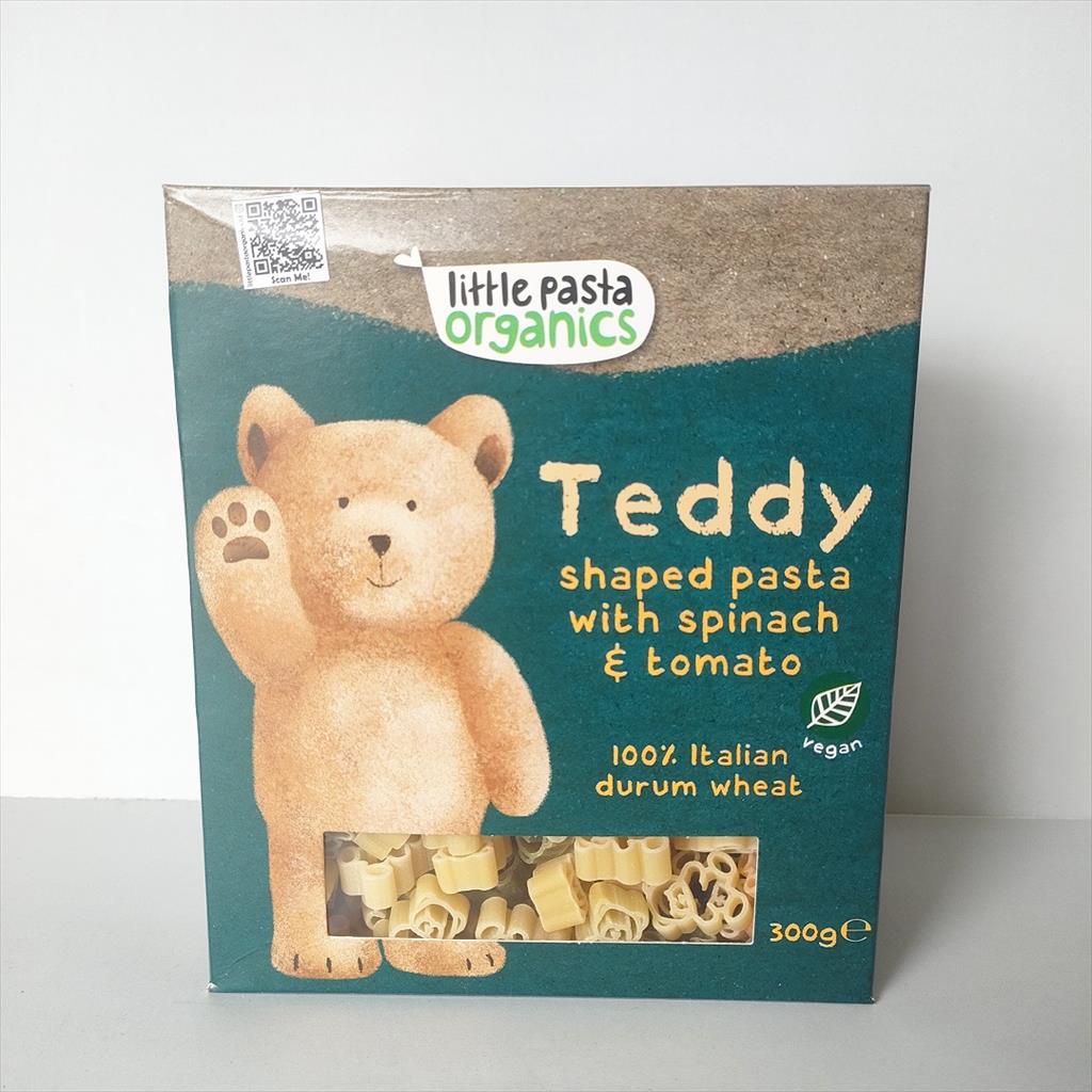 Jual Little Pasta Organics - Pasta With Spinach Tomato Teddy Shaped ...