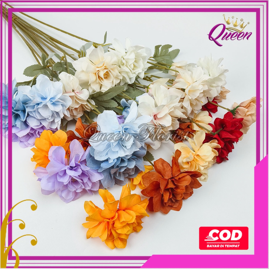 Jual Bunga Semanggi Sakura Tangkai Panjang 65cm Artificial Imitasi kain ...
