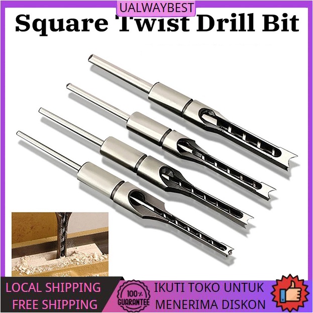 Jual Wood chisel Mata Bor Bobok Kayu Mortising Square Chisel Set/4PCS ...