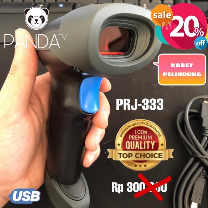 Jual PANDA PRJ-333 LASER BARCODE SCANNER 1D AUTO SCAN (USB) | Shopee ...