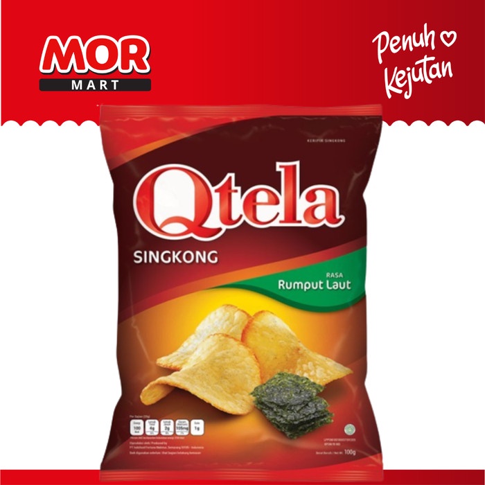 Jual QTELA Keripik Singkong Rasa Rumput Laut 100gr | Shopee Indonesia