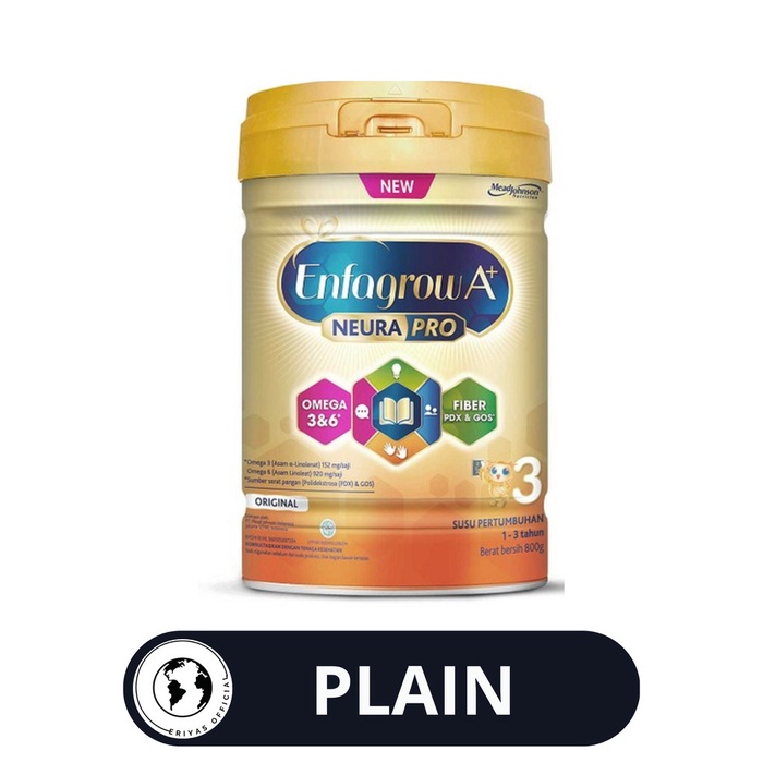 Jual Susu Enfagrow A+ 3 Plain Original untuk 1-3 Tahun 800 Gram - Plain ...
