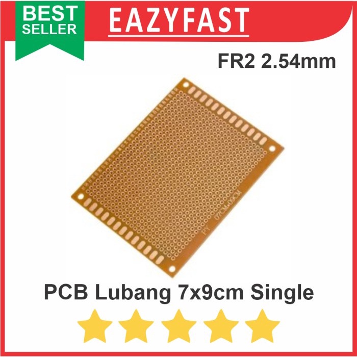 Jual PCB Lubang IC 7x9 7x9cm Single Layer Bolong Titik Matrix Pertinak ...