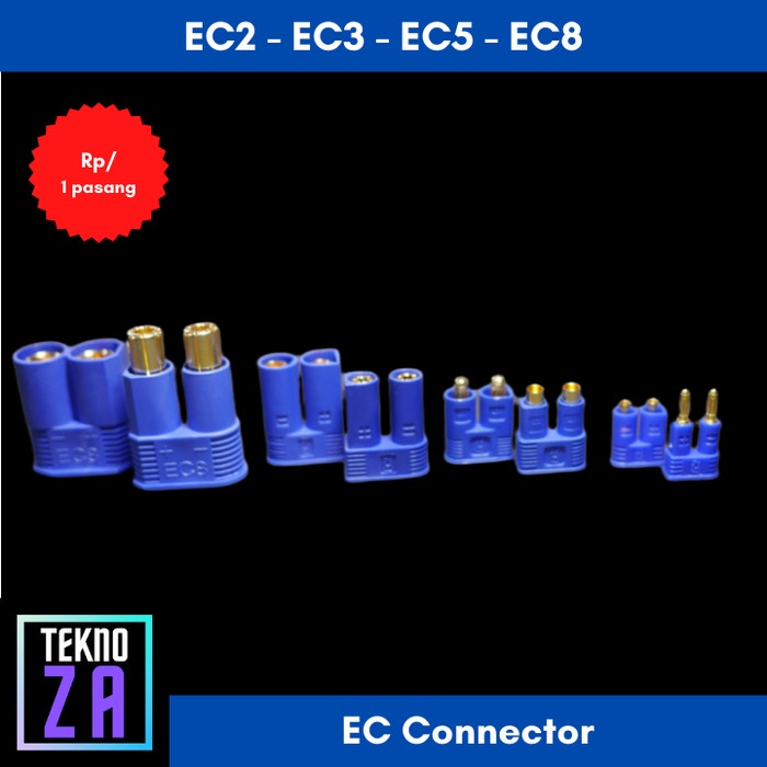 Jual EC Battery Connector | EC2, EC3, EC5, EC8 - Reliable & Durable | Shopee Indonesia