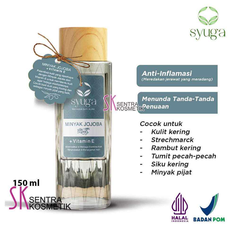 Jual SYUGA Minyak Jojoba Oil Aromatheraphy 150 ml Anti Inflamasi | Shopee Indonesia