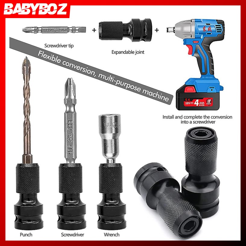 Jual BABYBOZ - QUICK RELEASE Konektor Mata Obeng Adapter Impact Wrench ...