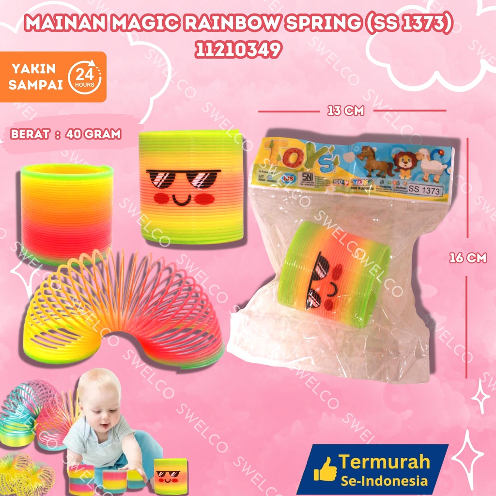 Jual Rainbow ring XL Mainan Slinky Rainbow Per Magic Spring Yoyo Cincin ...