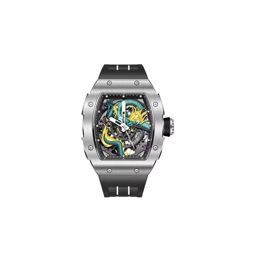 Jual Haofa Silver Bezel Blue Dragon Watch / Jam Tangan Pria Branded ...