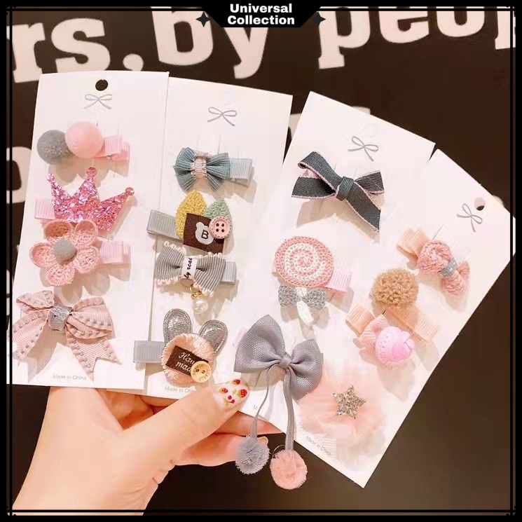 Jual 4PCS / SET JEPIT RAMBUT ANAK KOREA HAND MADE / JEPITAN RAMBUT LUCU ...