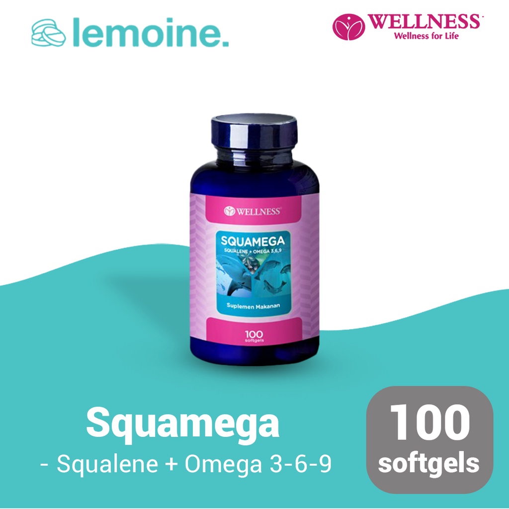 Jual Wellness Squamega Squalene Omega 369 Complete EFA 100 Kolesterol ...