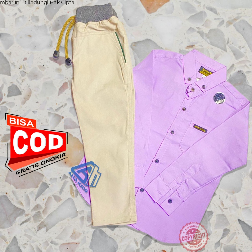 Jual GRATIS ONGKIR//COD//Setelan Kemeja Anak Pria Polos Lengan Panjang ... Jual GRATIS ONGKIR//COD//Setelan Kemeja Anak Pria Polos Lengan Panjang ...