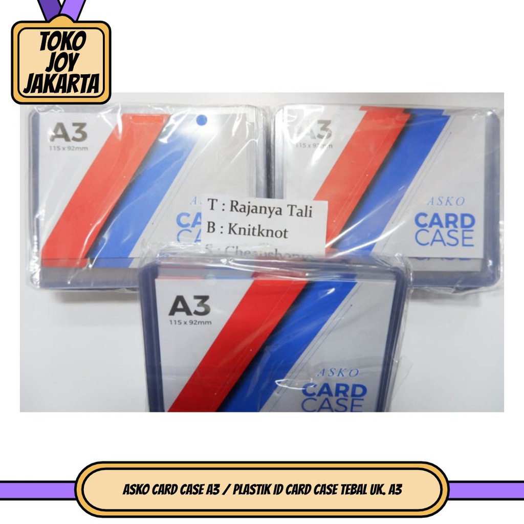 Jual ASKO Card Case A3 / Plastik ID Card Case Tebal Uk. A3 | Shopee ...