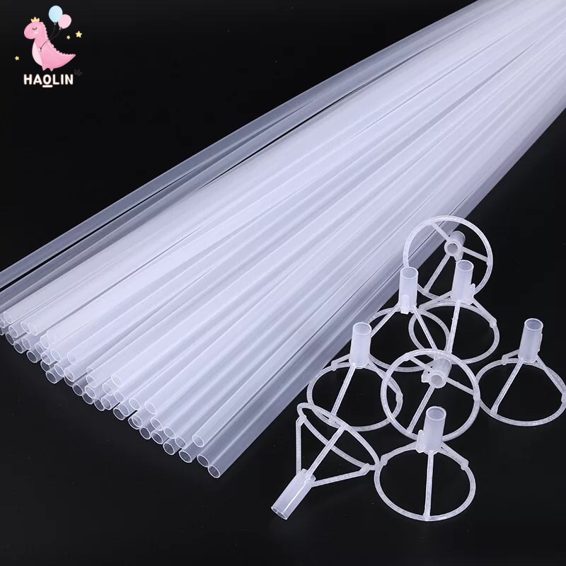 Jual STICK BALON PVC BENING STIK TRANSPARAN DAN PUTIH -HL | Shopee ...