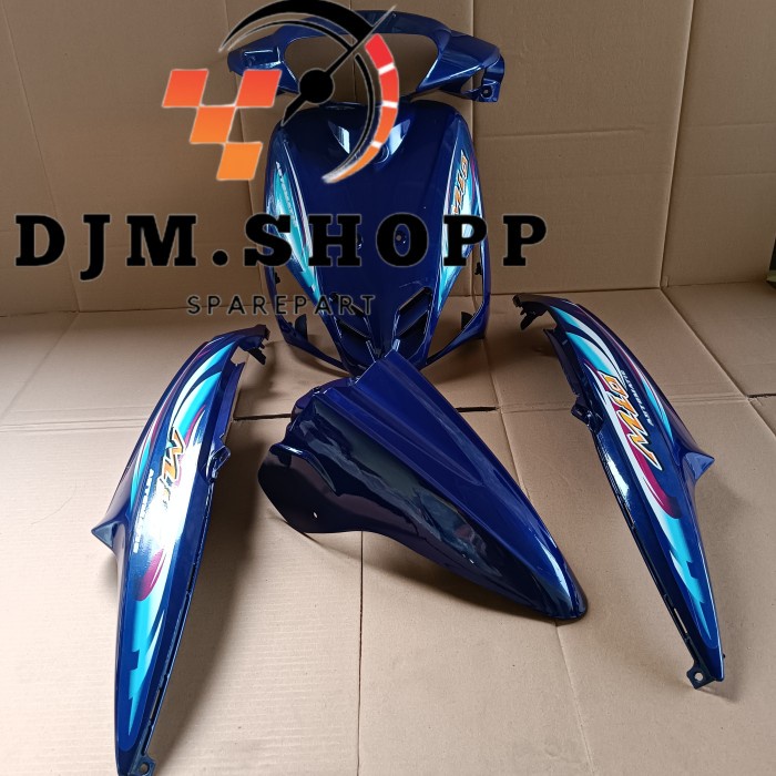 Jual cover full body halus yamaha mio sporty biru tua plus striping ...