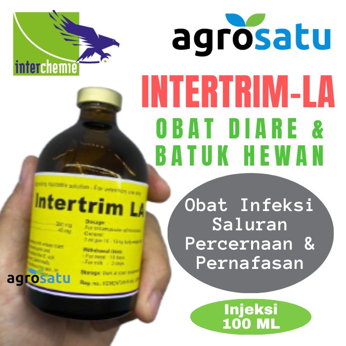 Jual Intertrim LA 100 ML Obat Antibiotik Infeksi Saluran Pencernaan ...