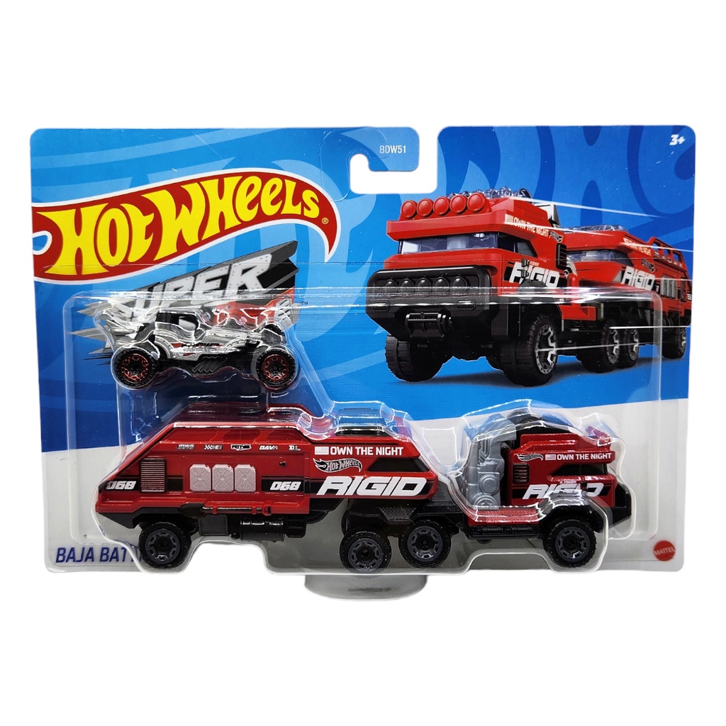 Jual Hot Wheels Super Rigs Baja Battalion - Track Star | Shopee Indonesia
