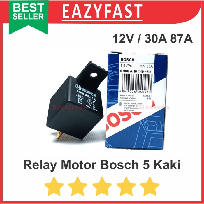 Jual Relay Motor Mobil Bosch 5P 5 Kaki Pin P 12V 12 V Riley Klakson ...