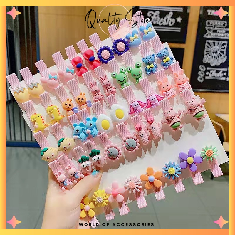 Jual QS - JEPITAN RAMBUT ANAK 10PCS LUCU / AKSESORIS JEPIT RAMBUT ANAK ...