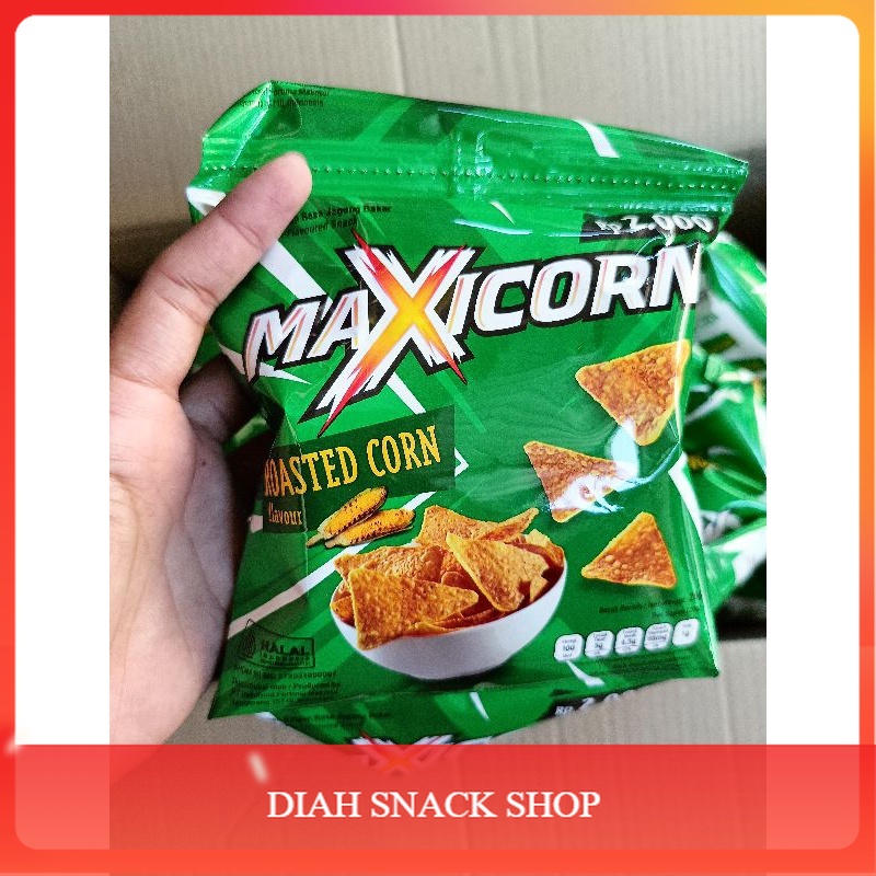 Jual Maxicorn keripik jagung Rasa jagung Bakar Snack Warung 1 Renceng ...