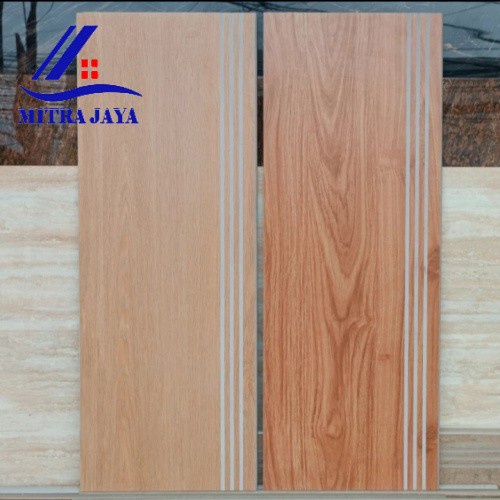 Jual tangga granit 30x80 20x80 keramik list motif kayu pijakan stepnosing Keramik motif kayu ...