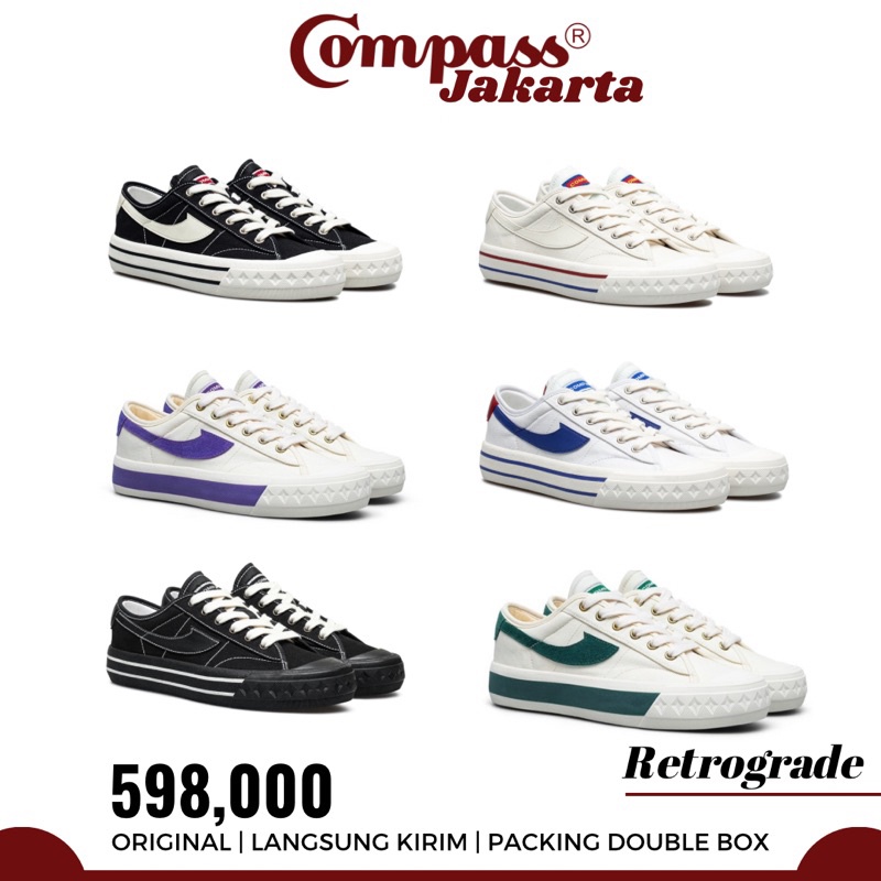 Jual SEPATU COMPASS RETROGRADE LOW ORIGINAL MURAH | Shopee Indonesia