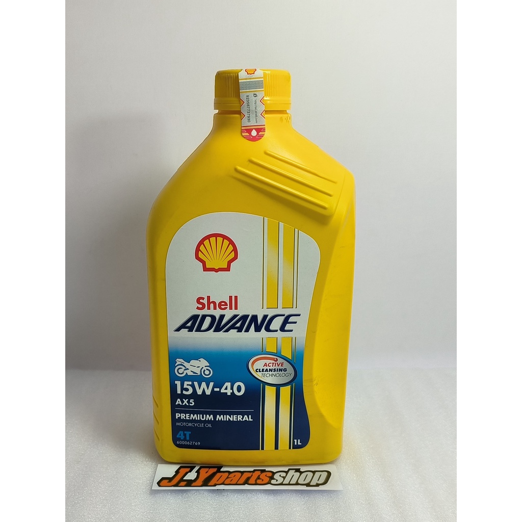 Jual OLI MESIN 4T SHELL ADVANCE AX5 15W-40 1 LITER | Shopee Indonesia