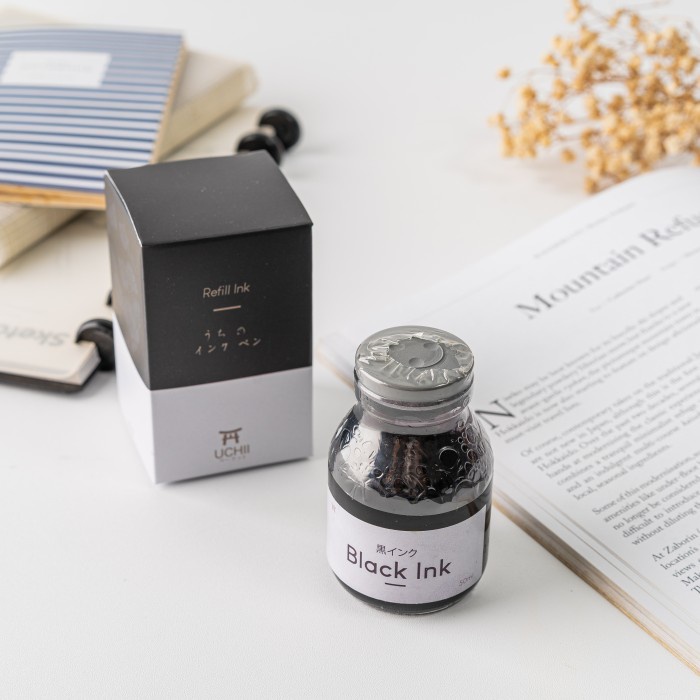 Jual UCHII Fountain Pen Ink Black Refill | Tinta Pena Cair Isi Ulang ...