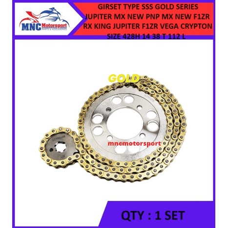 Jual GEARSET GIRSET GEAR GIR SET KC GOLD JUPITER MX NEW MX OLD RX KING ...