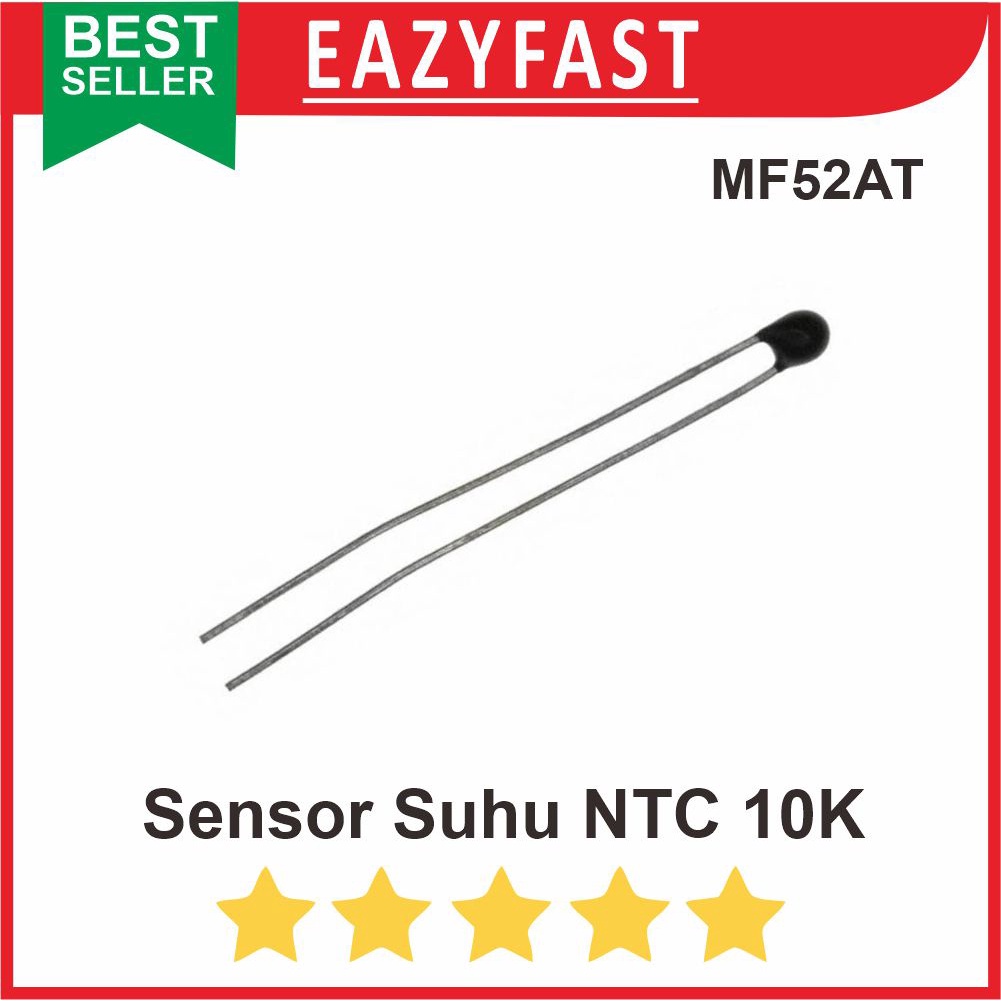 Jual MF52AT NTC Thermistor Temperature Sensor Suhu 10K Ohm Thermal ...
