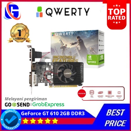 Jual VGA QWERTY GeForce GT 610 2GB DDR3 | Shopee Indonesia
