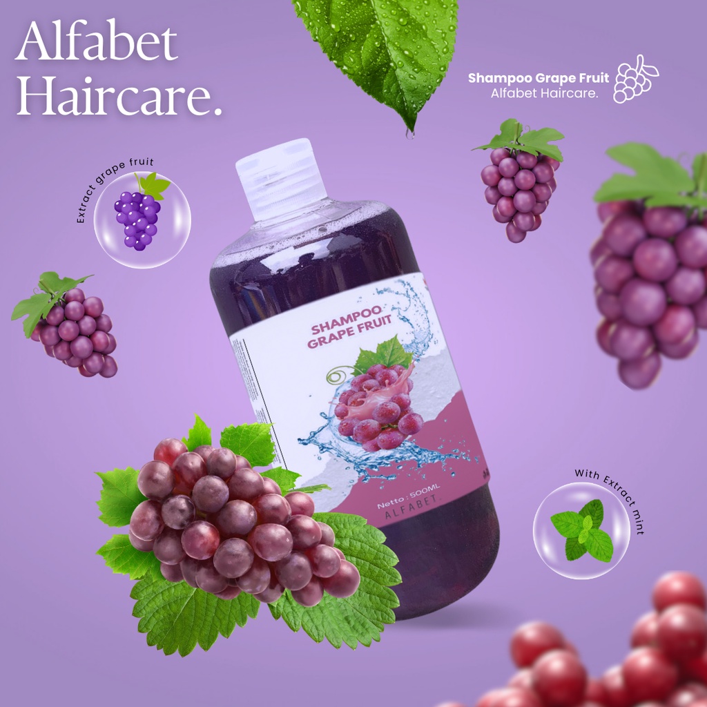 Jual Shampo & Conditioner Grape Fruit Alfabet 500ML - Shampo ...