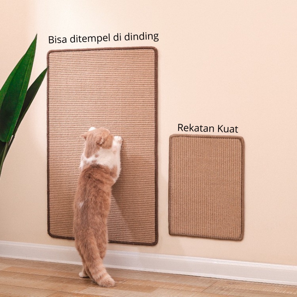 Jual KARPET/ALAS GARUKAN CAKARAN KUCING ANTI SLIP TEMPEL DINDING ...
