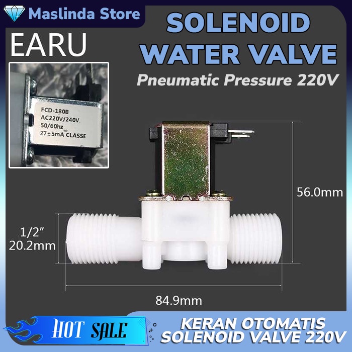 Jual Keran Air Otomatis Electric Solenoid Water Katup Air Valve ...
