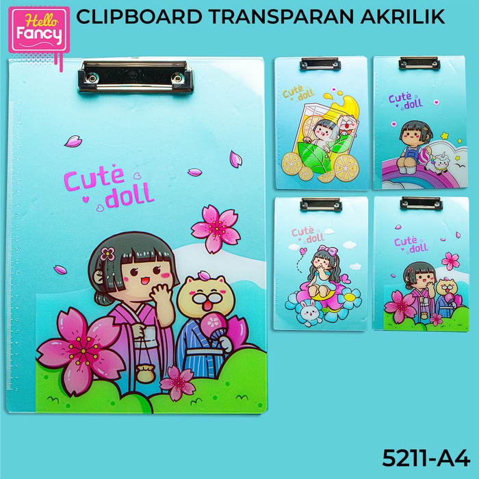 Jual Clipboard Transparan / Papan Jalan Mika A4 5211-A4-CLIPBOARD ...