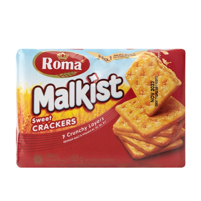 Jual ROMA Biskuit Malkist Crakers 105g | Shopee Indonesia