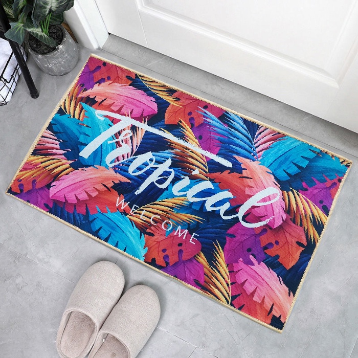 Jual Keset Lantai Kaki Motif Anti Slip Bahan Polyester Tebal Ukuran ...